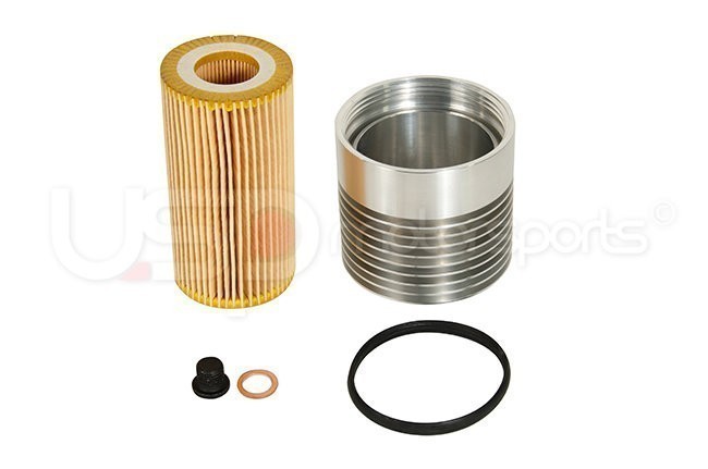USP Cool Flow Aluminum Oil Filter Housing Kit For 2.0T FSI and 2.5L ...