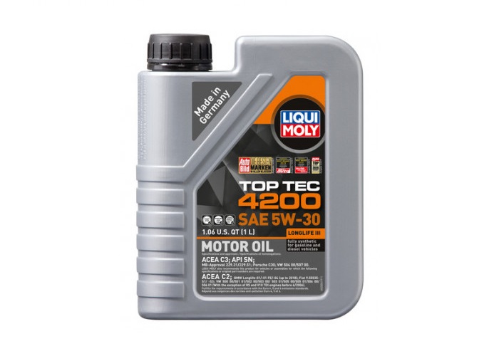 Liqui Moly TOP TEC 4200 SAE 5W-30 - 1 Liter - 2004 - 75033263 - USP ...