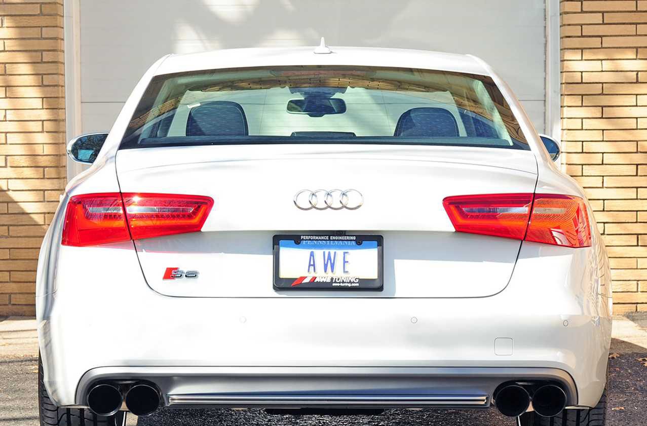 AWE Tuning Touring Edition Exhaust - Diamond Black Tips For Audi S6 4 ...