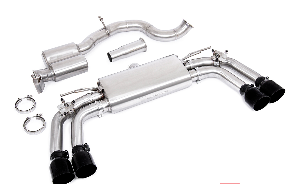 Unitronic Catback Exhaust System For 8Y Audi S3 - Round Black Tips ...